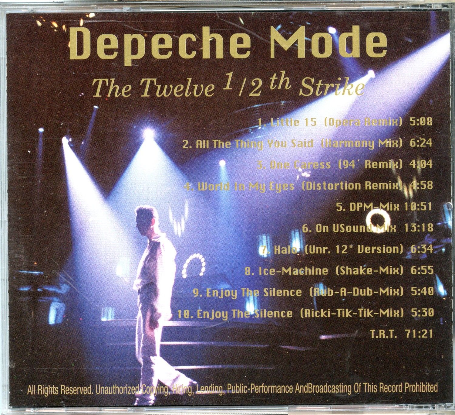DEPECHE MODE -The Twelve 1/2th Strike ( 72 minutes of Alternate Mixes ...