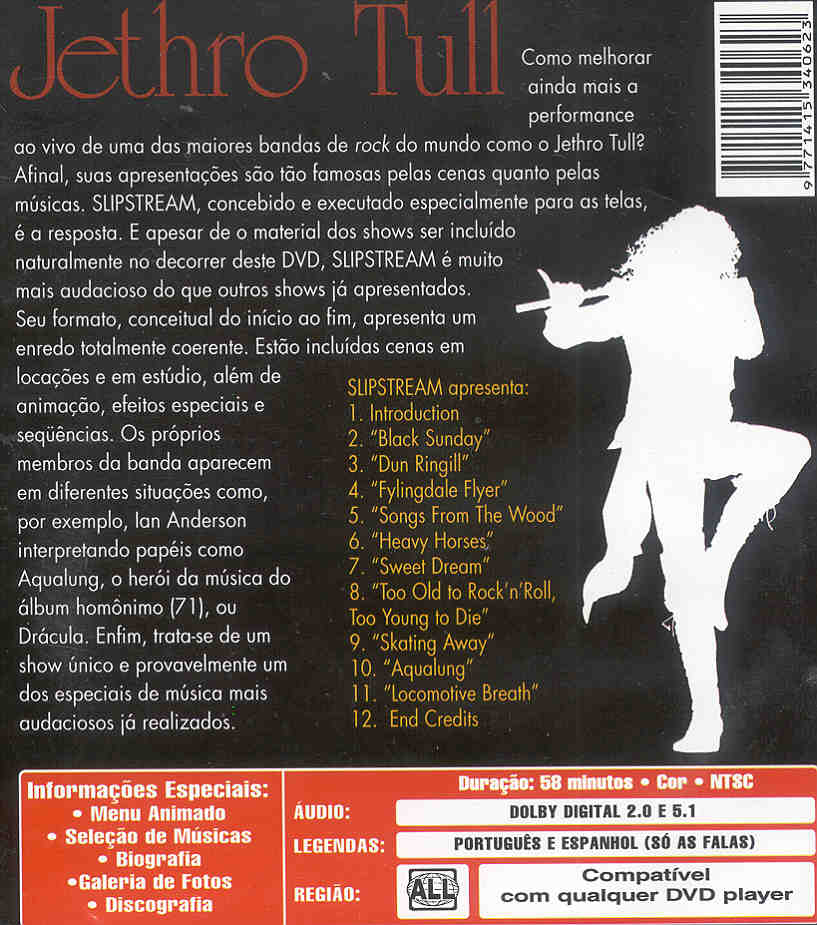 DVD Jethro Tull - Slipstream - Thecdbunker