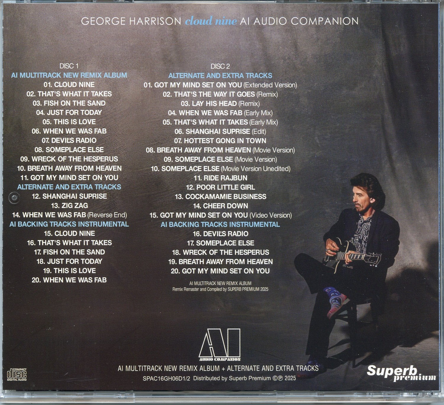GEORGE HARRISON - Cloud Nine AI Audio Companion ( 2 CD SET ) ( Superb ...