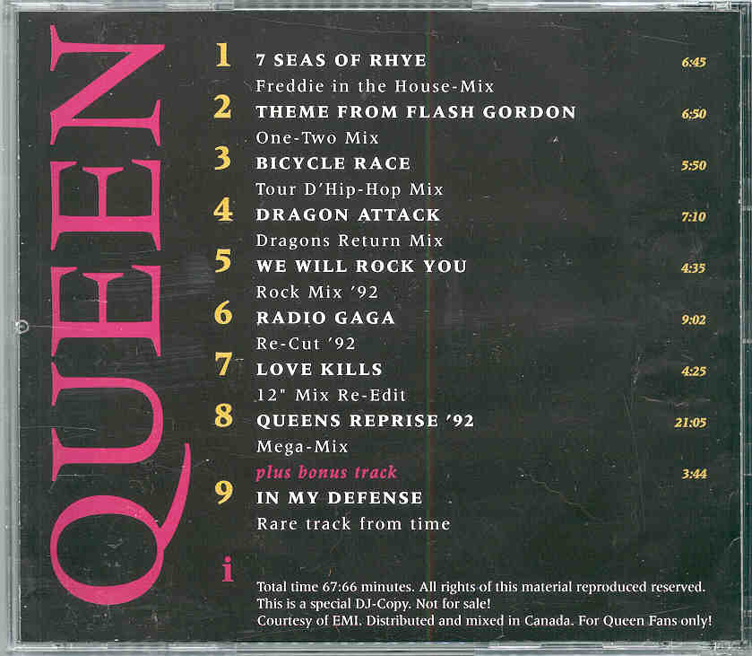 Queen - A Tribute To Freddy Mercury ( Remixes ) - Thecdbunker