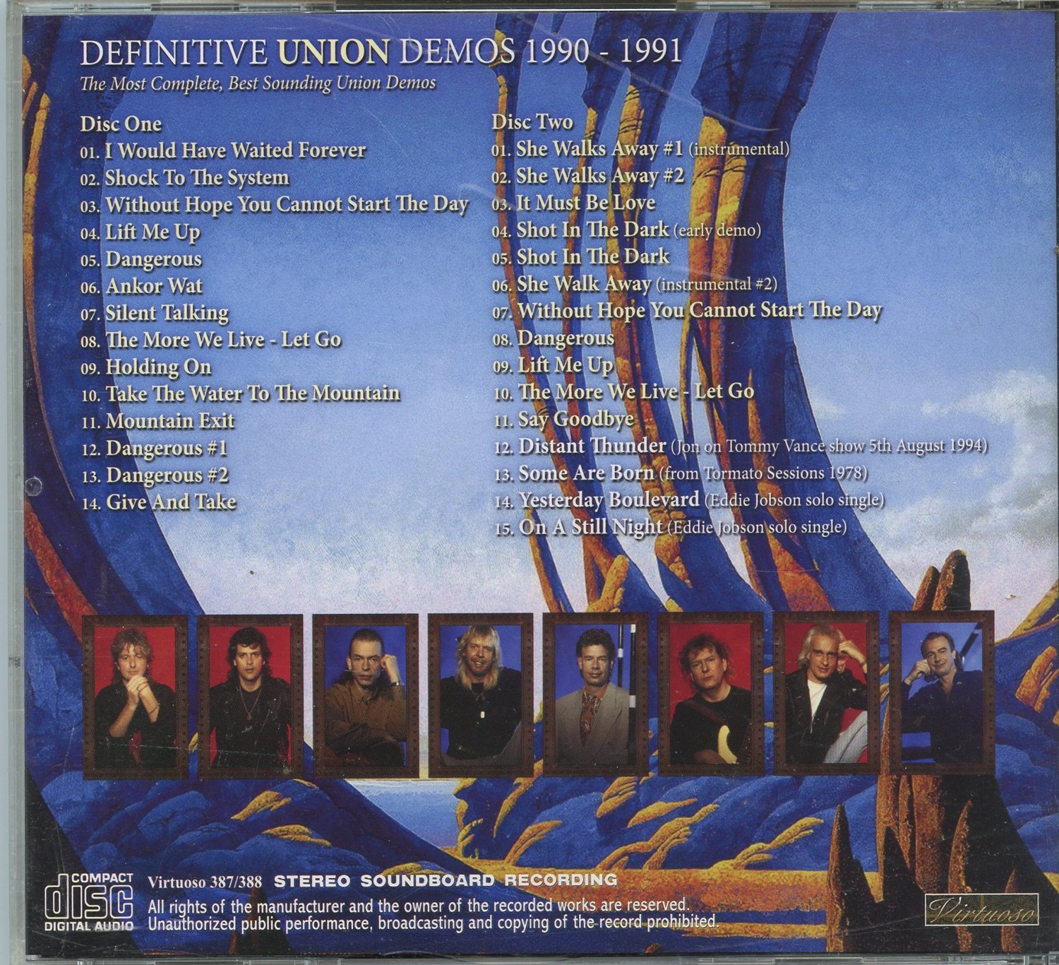 YES - Union Demos ( 2 CD ) ( Virtuoso ) ( The most complete and best ...