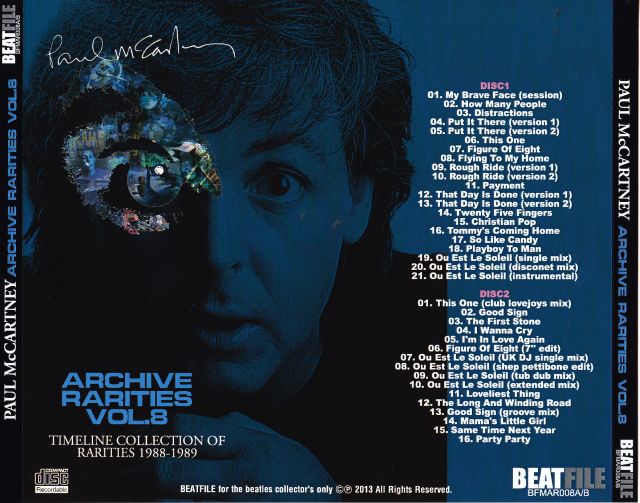 Paul McCartney - Archive Rarities Vol. 8 ( 2 CD set ) ( Timeline ...