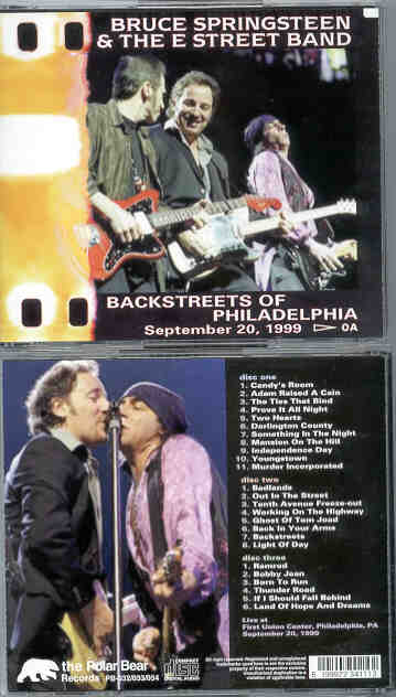 Bruce Springsteen - Backstreets Of Philadelphia ( 3 CD set ) September ...
