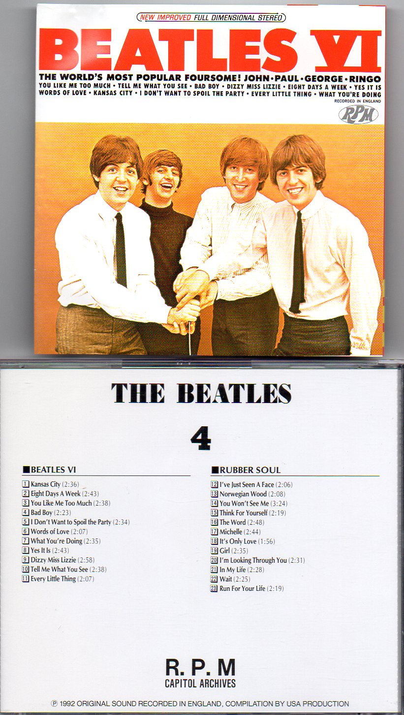The Beatles - Beatles VI / Rubber Soul ( Capitol New Full Dimensional ...