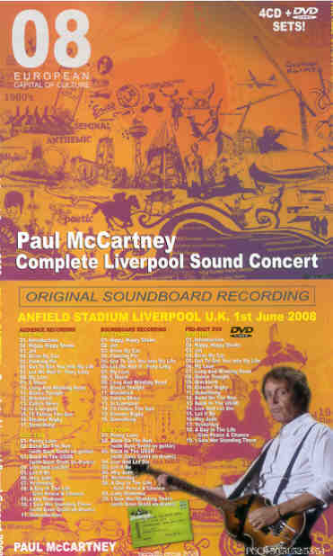 Paul McCartney - Complete Liverpool Sound Concert ( 4 CD+1 DVD SET ...