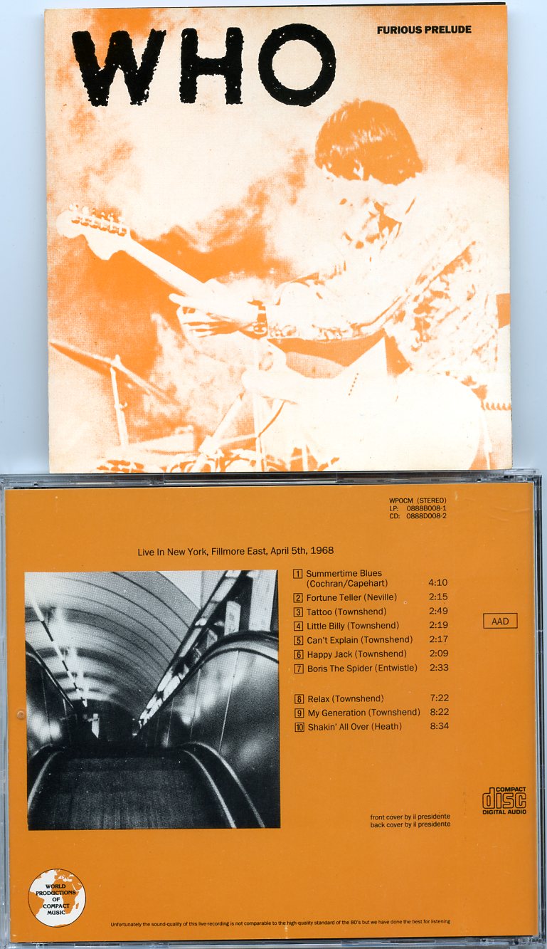 Who – Live in New York – Filmore East – April 5th 1968 - Thecdbunker