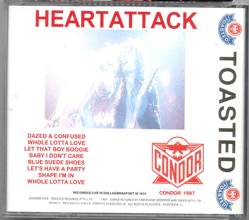 Led Zeppelin - Heart Attack ( Condor Toasted ) ( Dallas USA & Bradfort ...