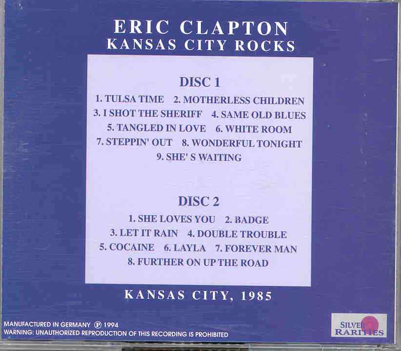 Eric Clapton - Kansas City Rocks ( 2 CD SET ) ( Silver Rarities ...