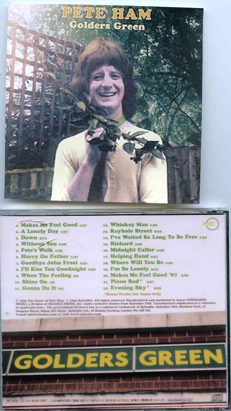 Badfinger - Golders Green ( Pete Ham Original Album on CD ) - Thecdbunker