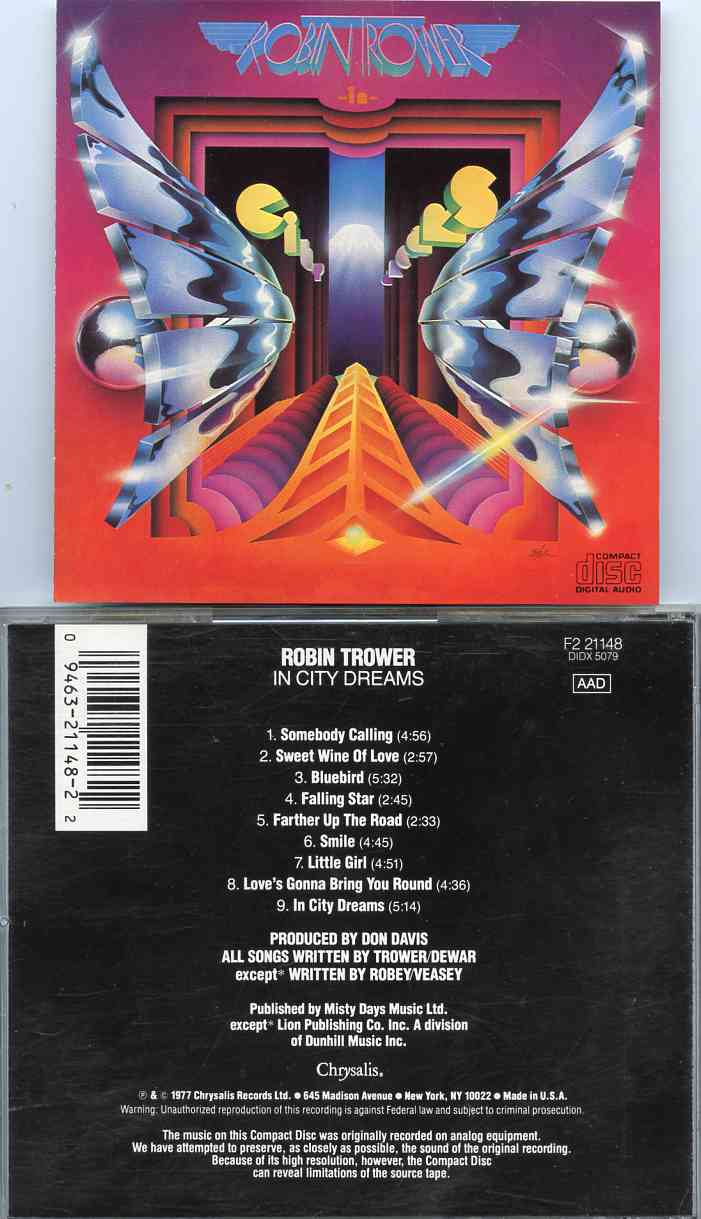 Robin Trower - In City Limits ( Original Album on CD ) - Thecdbunker