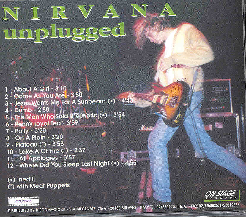 Nirvana - Unplugged ( On Stage Recs ) - Thecdbunker