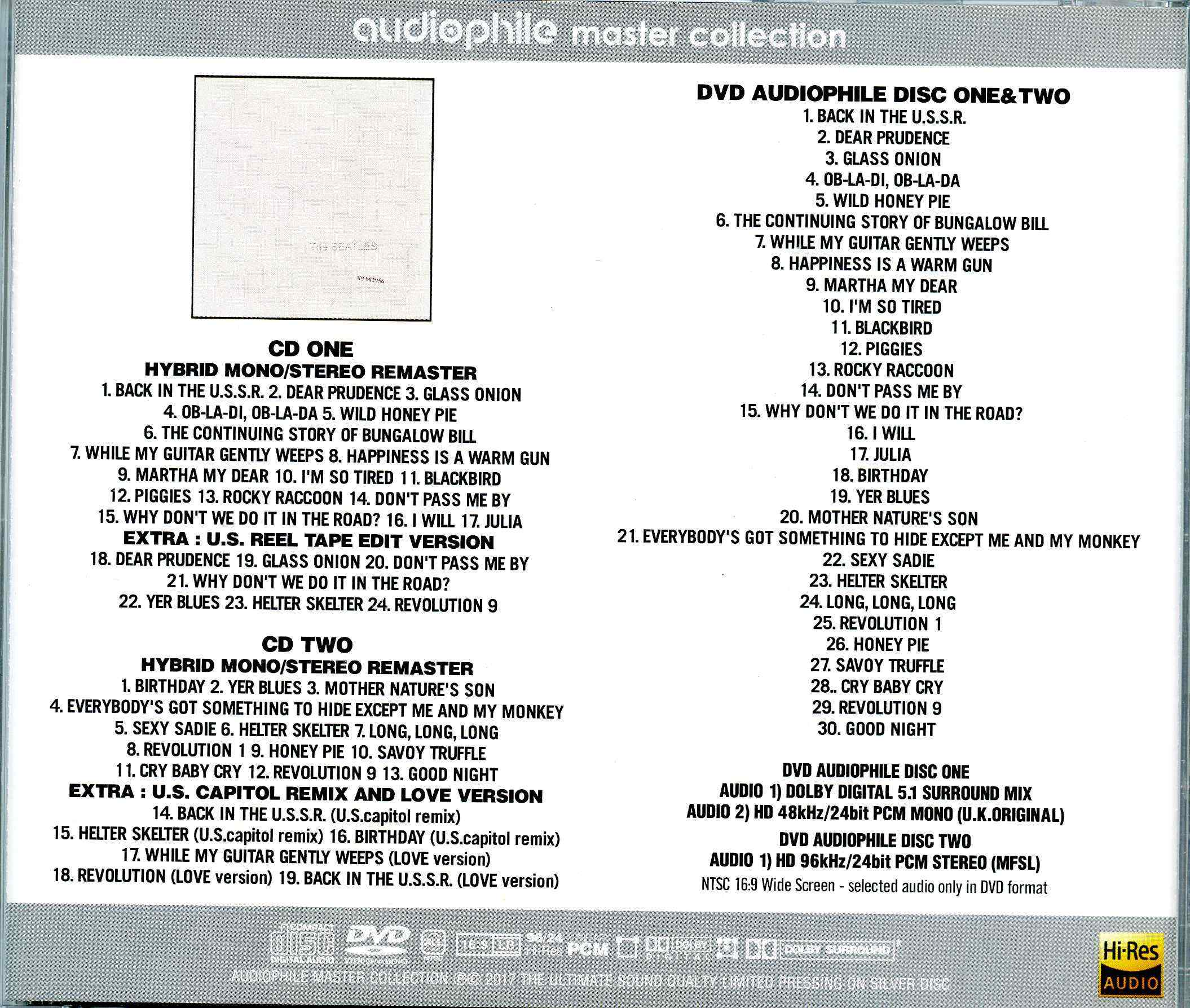 The Beatles- Audiophile Master Collection - White Album ( 2 CD - 2 ...