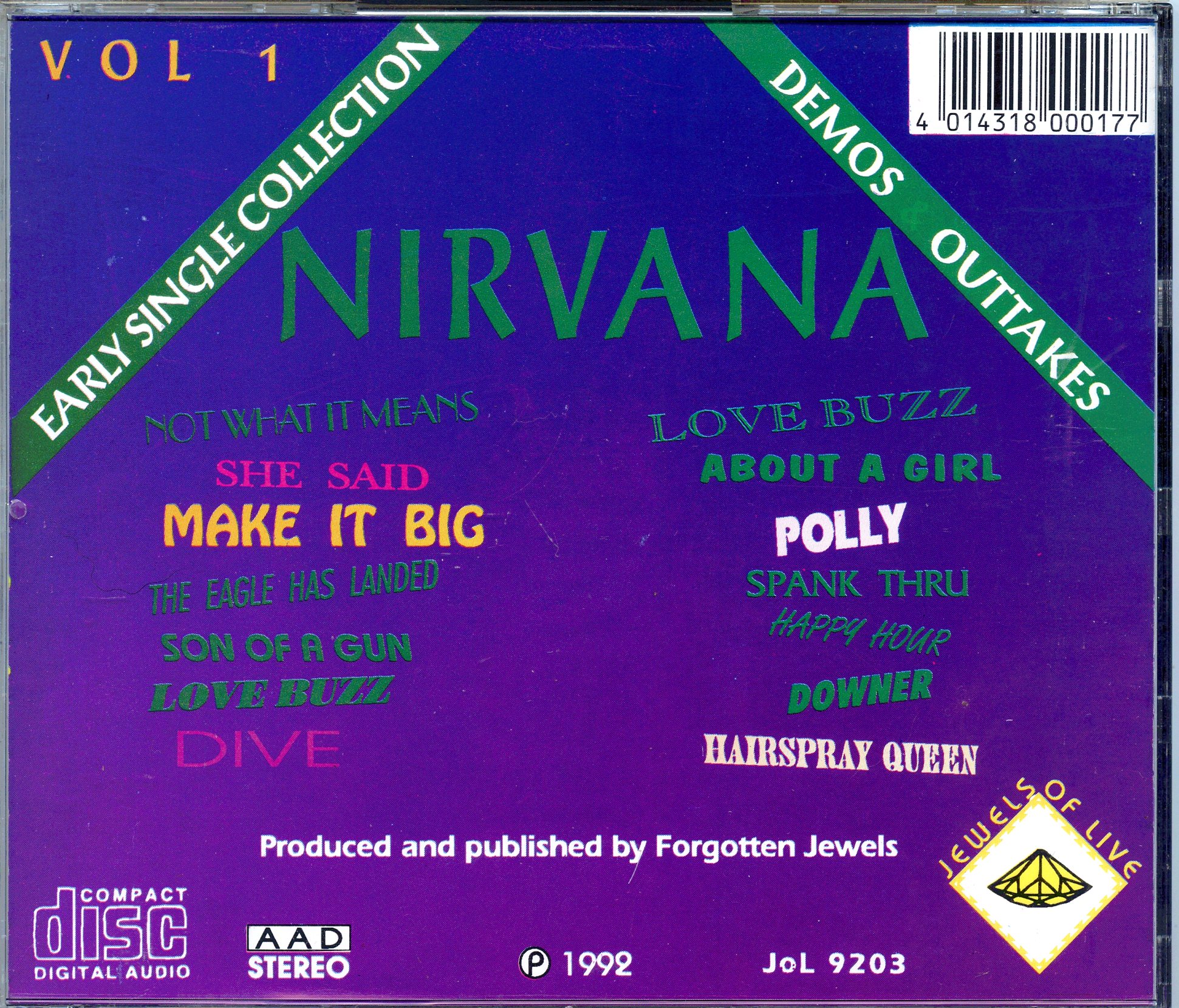 NIRVANA - Demos & Outtakes ( Early Singles Collection ) - Thecdbunker