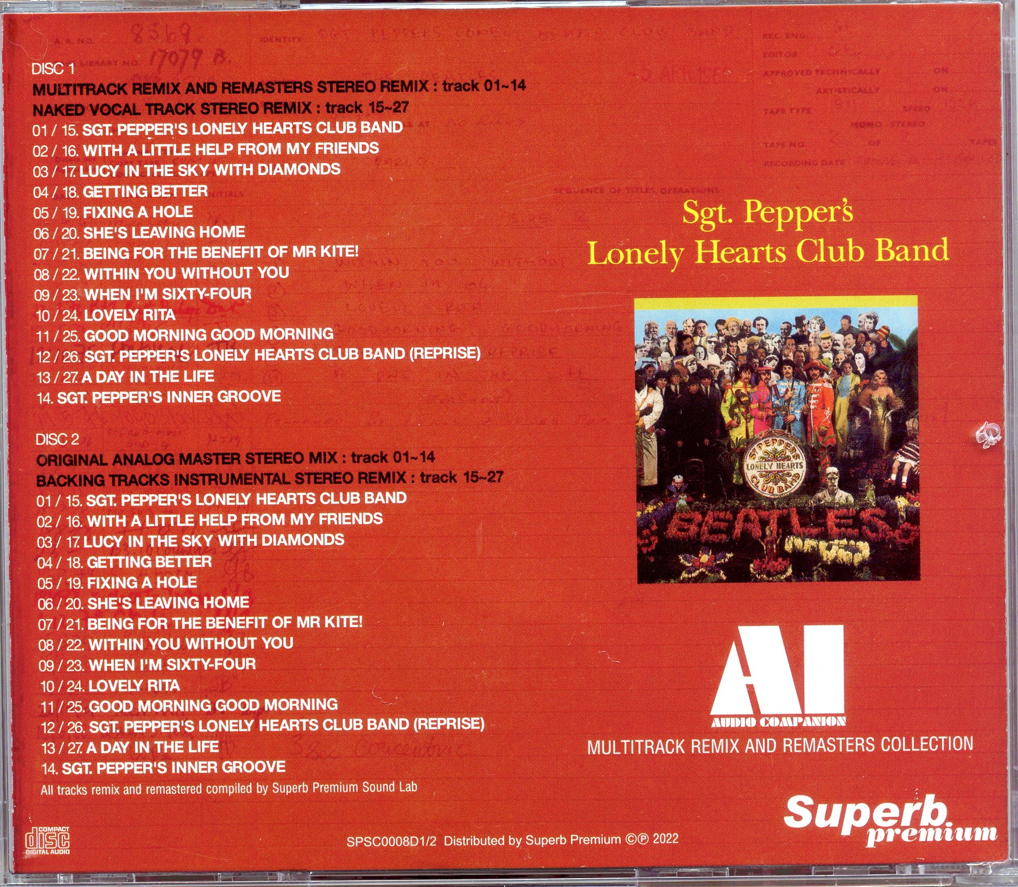THE BEATLES - Sgt Pepper´s Lonely Hearts Club Band Audio Companion ...