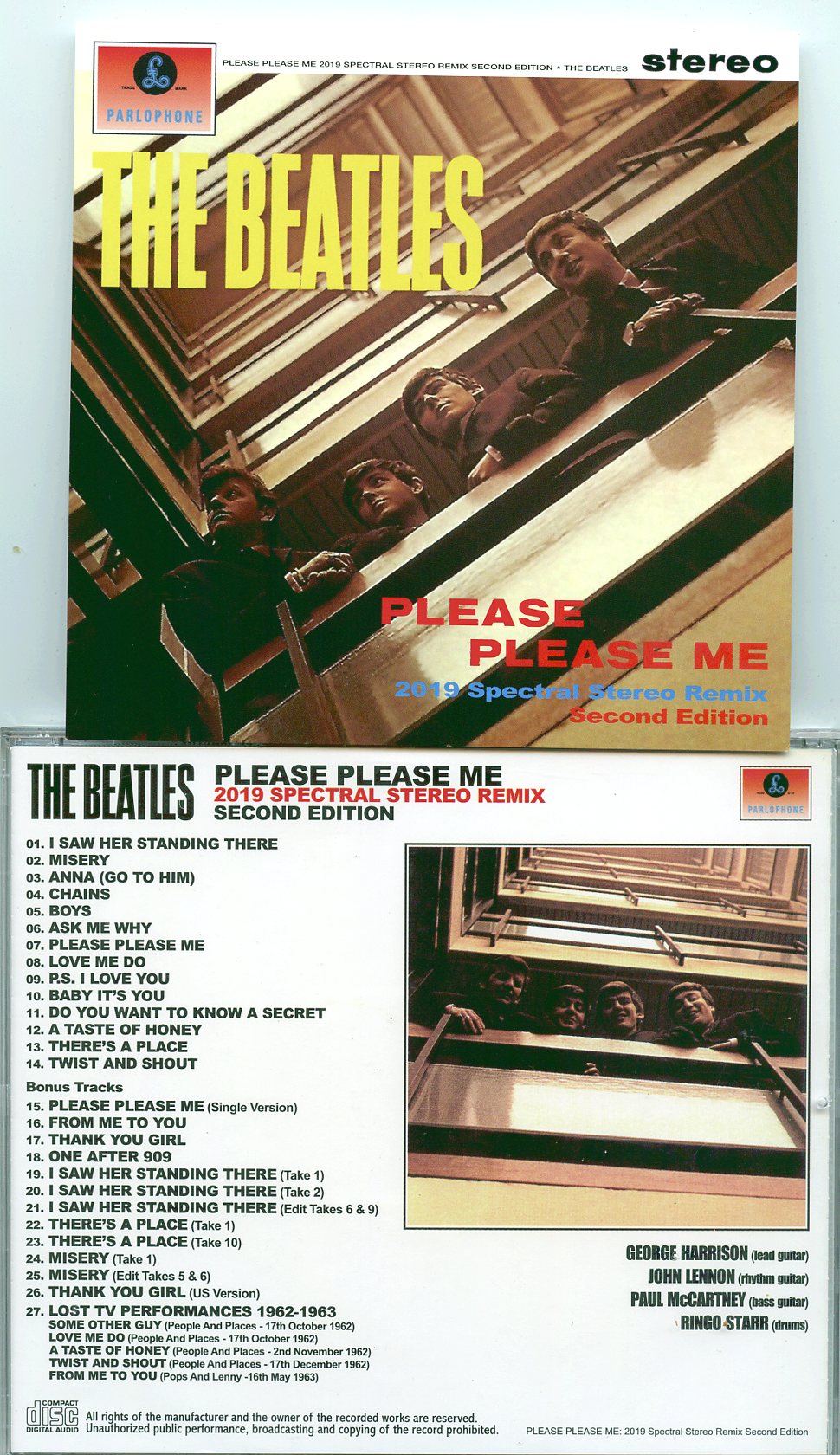 The Beatles - Please Please Me Stereo Spectral Mix ( 2019 MOONCHILD ...
