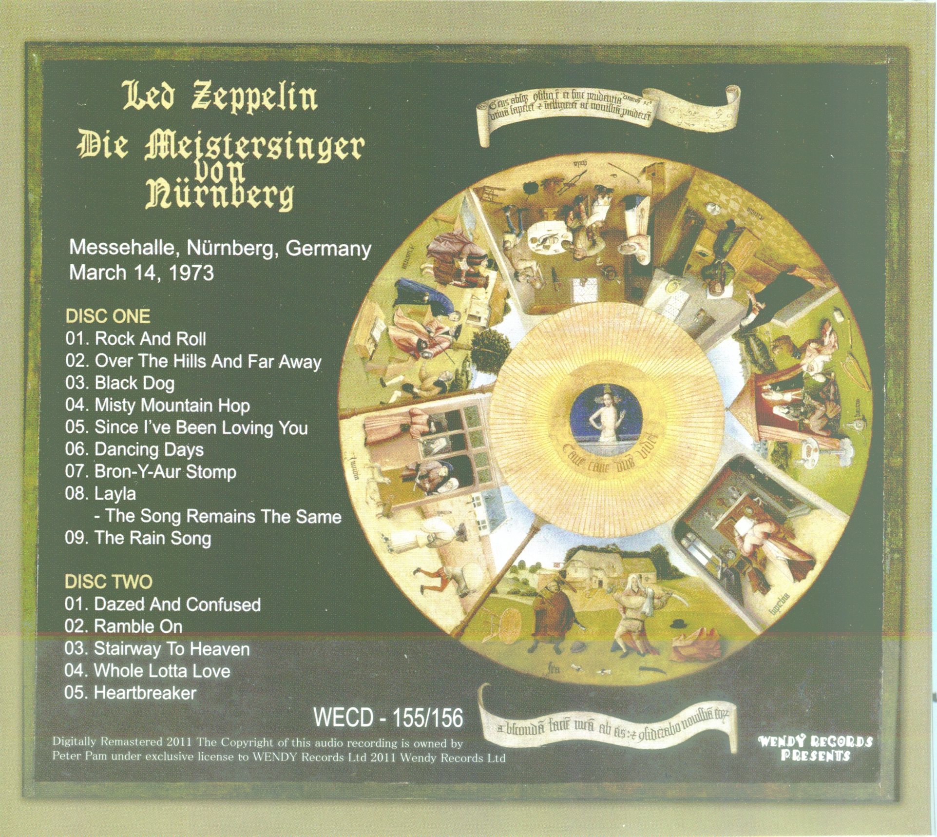 Led Zeppelin - Die Meistersinger von Nurnberg ( 2 CD SET ) ( Wendy ...