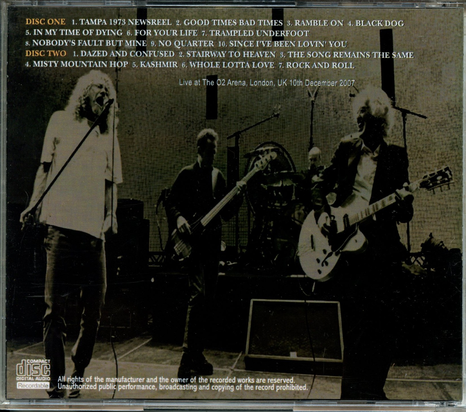 Led Zeppelin - All Together Now ( 2 CD ) ( Live at the O2 Arena, London ...