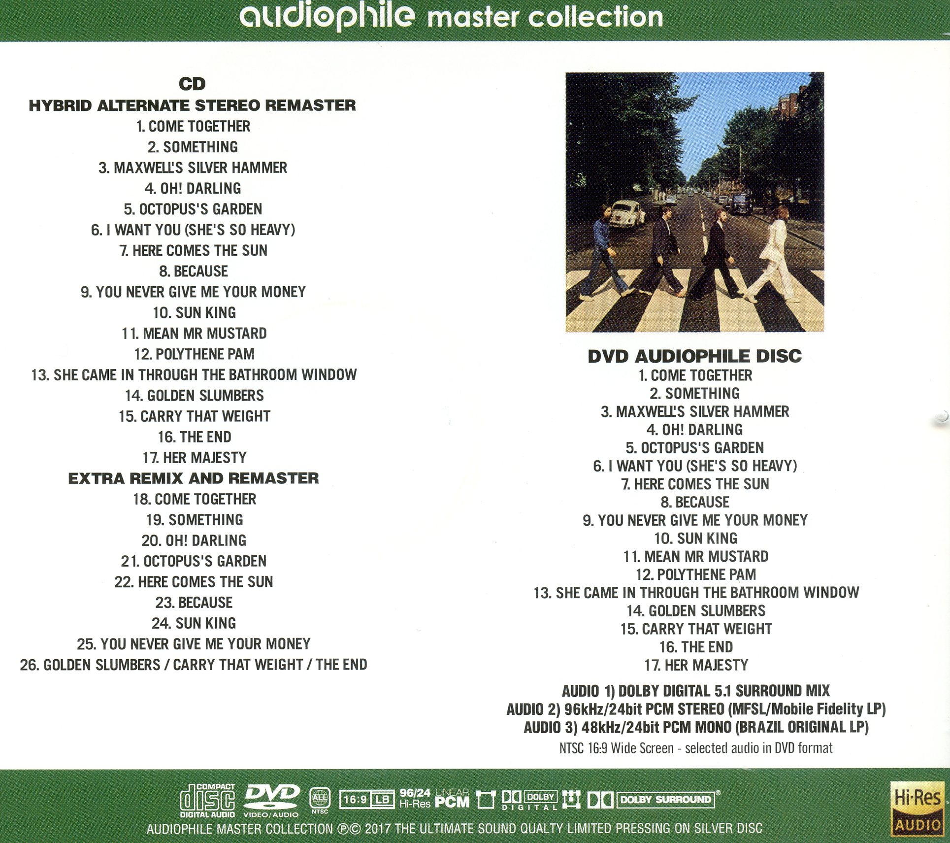 The Beatles- Audiophile Master Collection - Abbey Road ( 1 CD - 1 ...