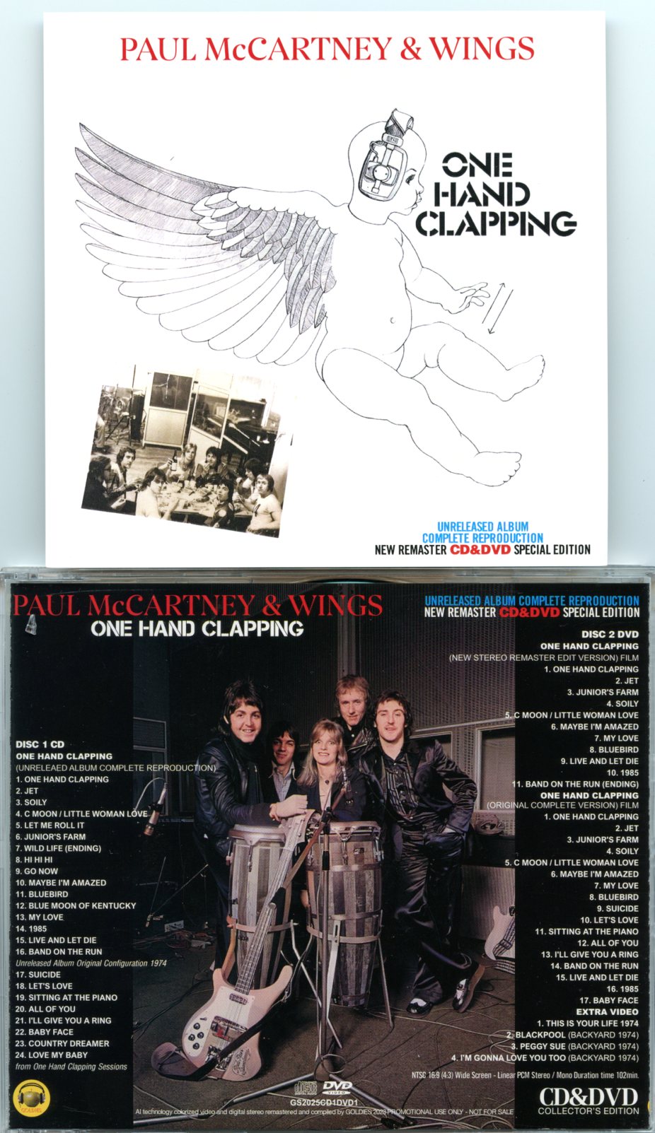 Paul McCartney - One Hand Clapping ( 1 CD - 1 DVD ) ( 2023 GOLDIES ...