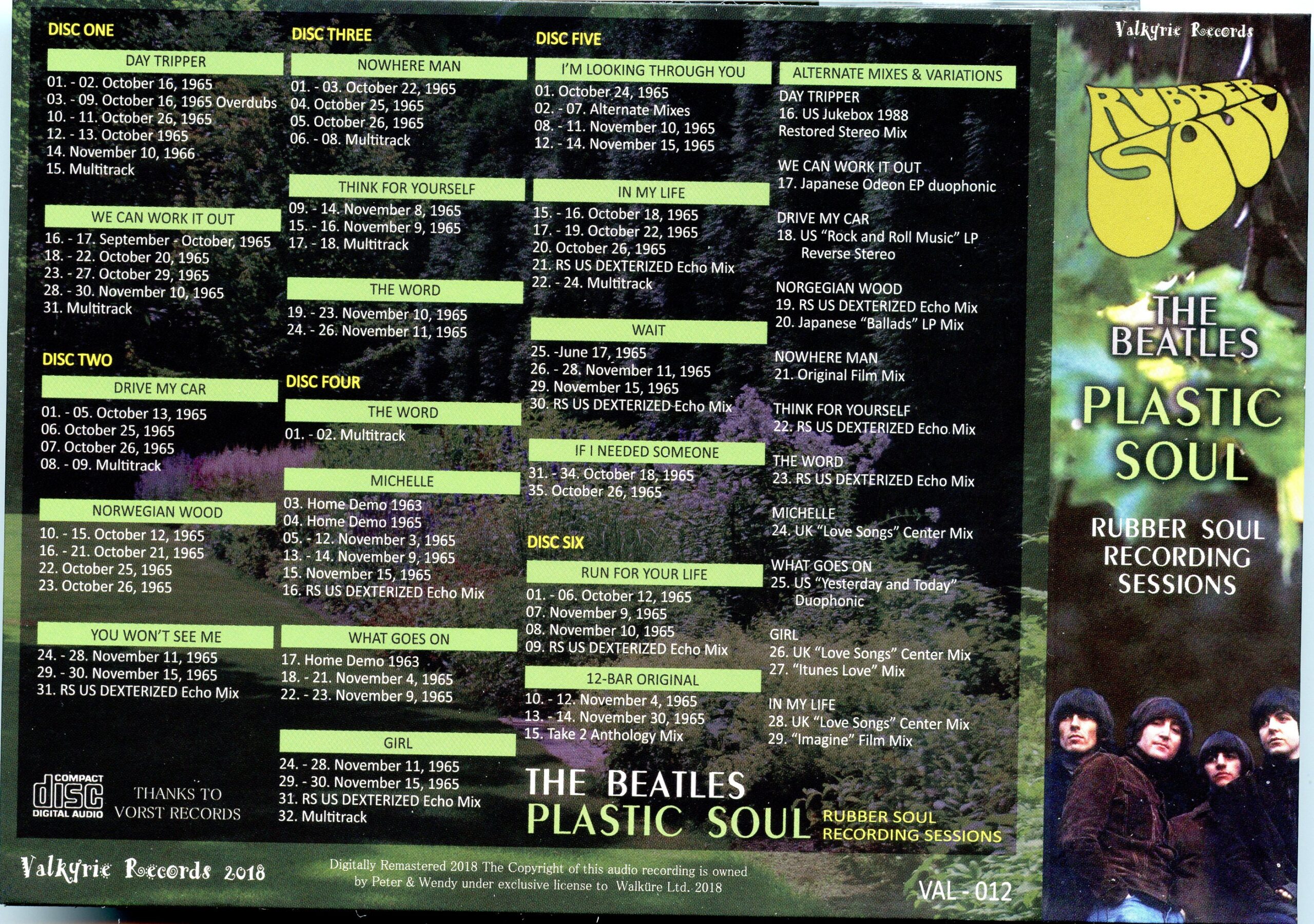 Plastic Soul ( 6 CD SET With Slipcase )( Misterclaudel / Valkyrie ) ( Rubber Soul Studio ...