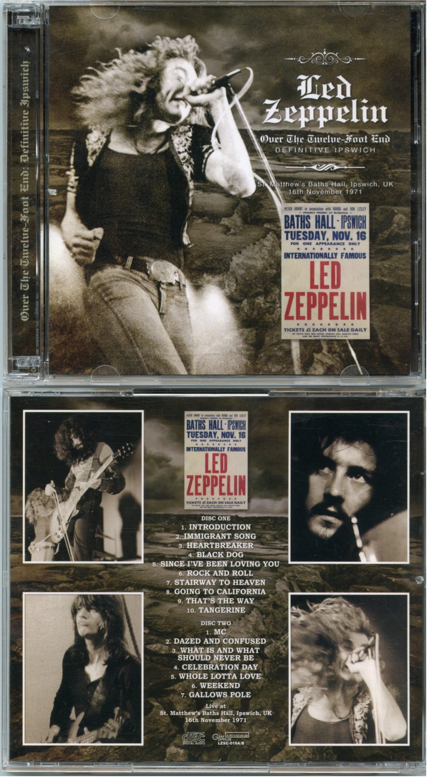 Led Zeppelin - Over the Twelve foot end (2 Cd Set) (St. Mathew?s Baths ...